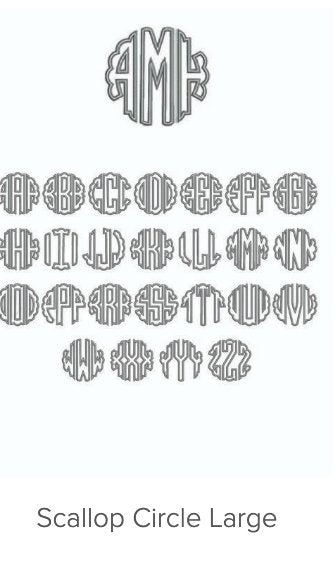 LARGE FORMAT MONOGRAMS
